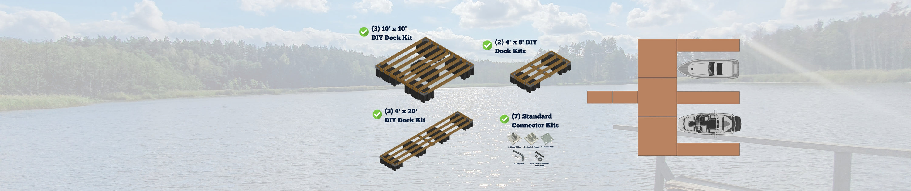 DIY Dock Kits, Eagle Dock Floats & Hardware | The Dock Shop